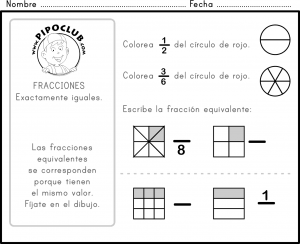 📚Ejercicios De Lectura Y Escritura De Fracciones - PDF - Imprimir ...