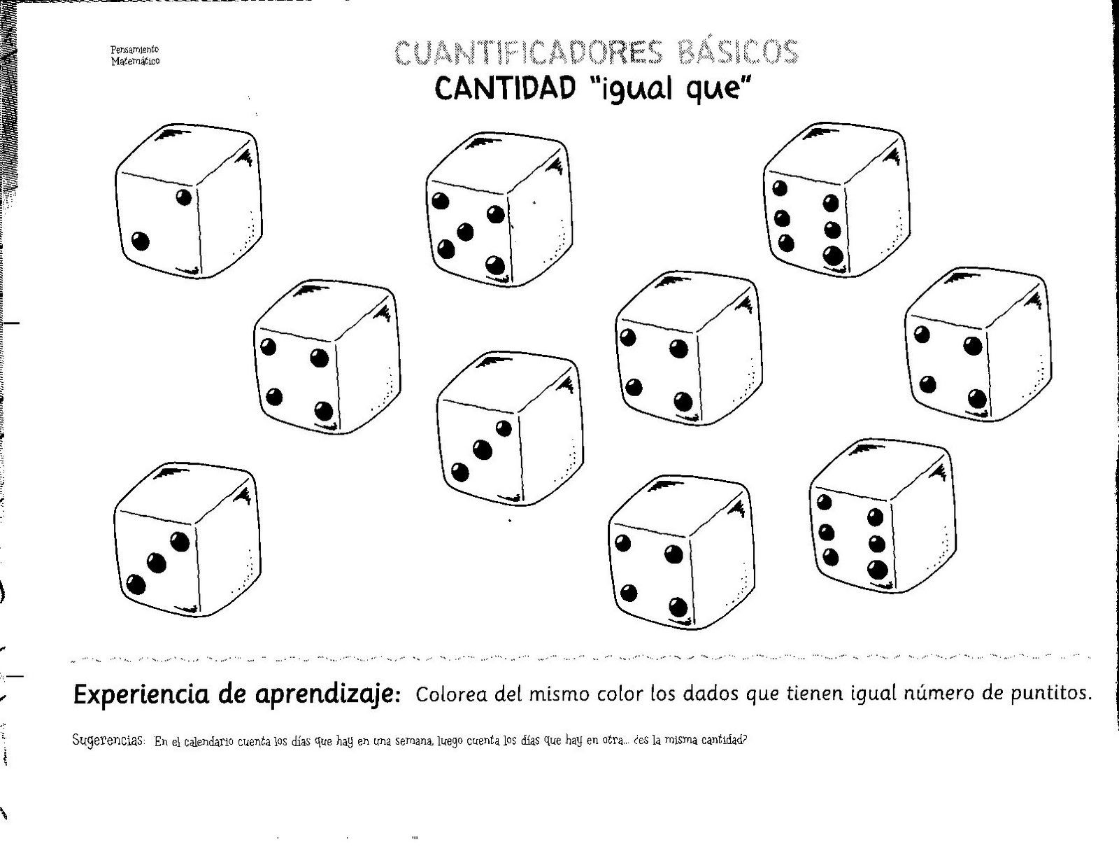 [PDF] Fichas de Pensamiento Matemático para Preescolar | Técnicas Para ...