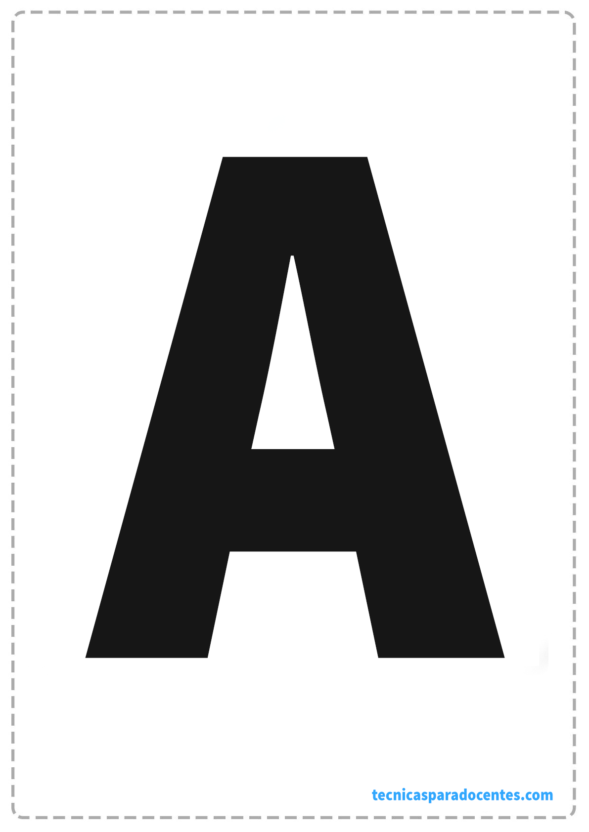 Fichas del abecedario para imprimir 【 Descarga el PDF gratis】